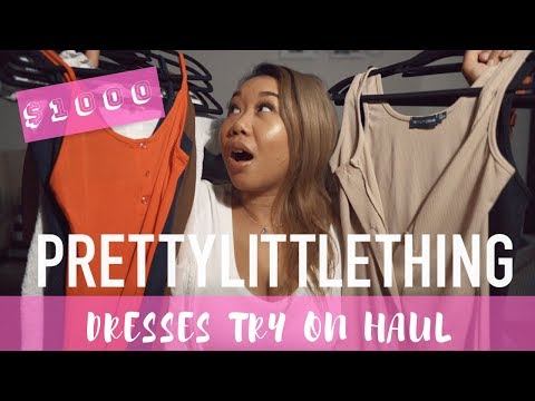 BODYCON DRESS TRY ON HAUL  I PRETTY LITTLE THING