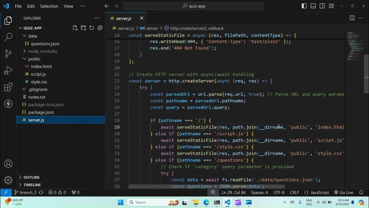 quiz app part 4 1 - YouTube