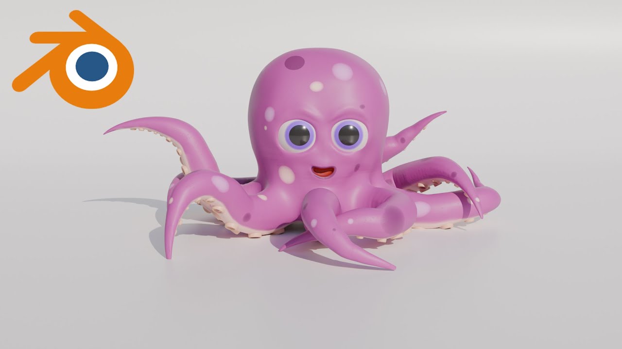 Modeling a Cartoon Octopus in Blender 4.1 | Tutorial - YouTube