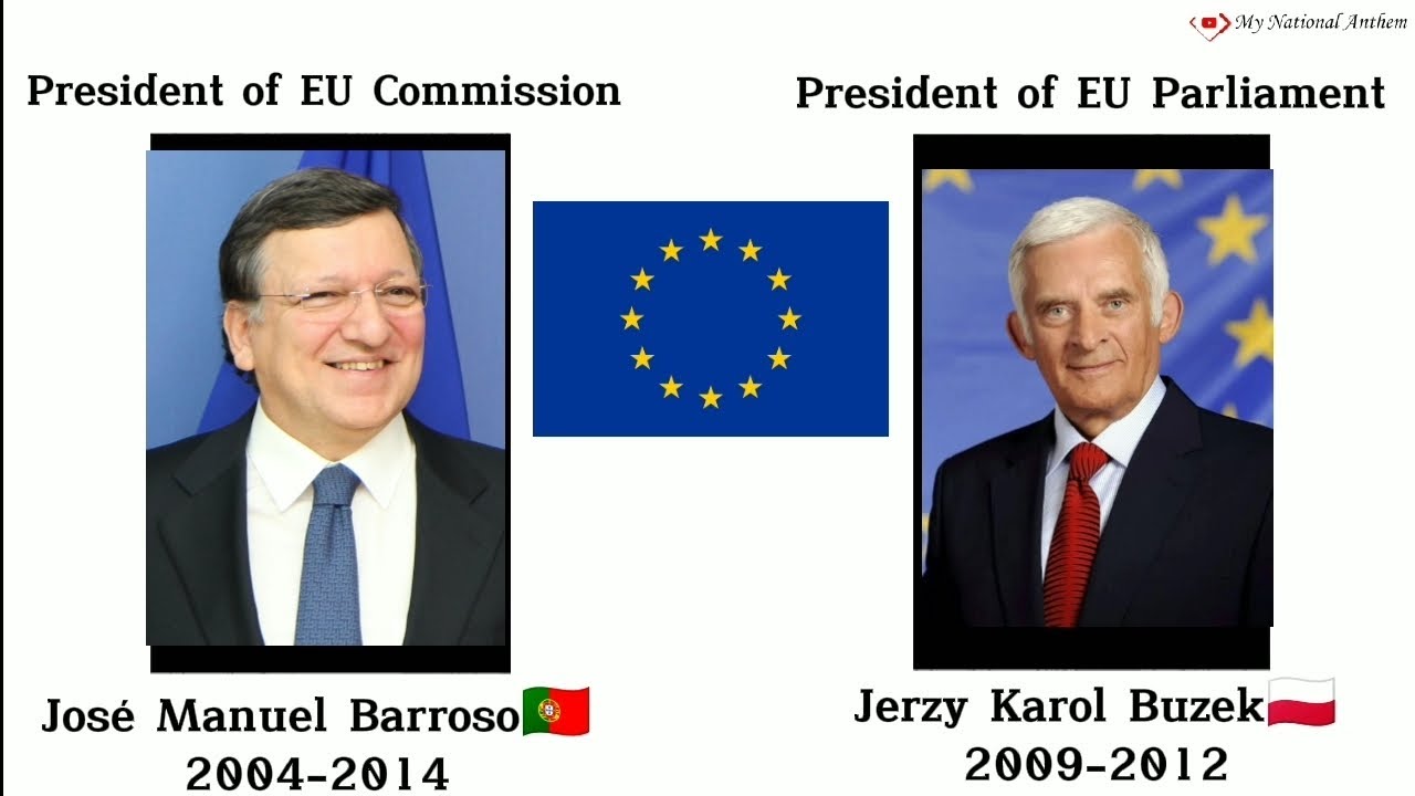 Anthem of EU🇪🇺 (European Union) with President Commission and President ...