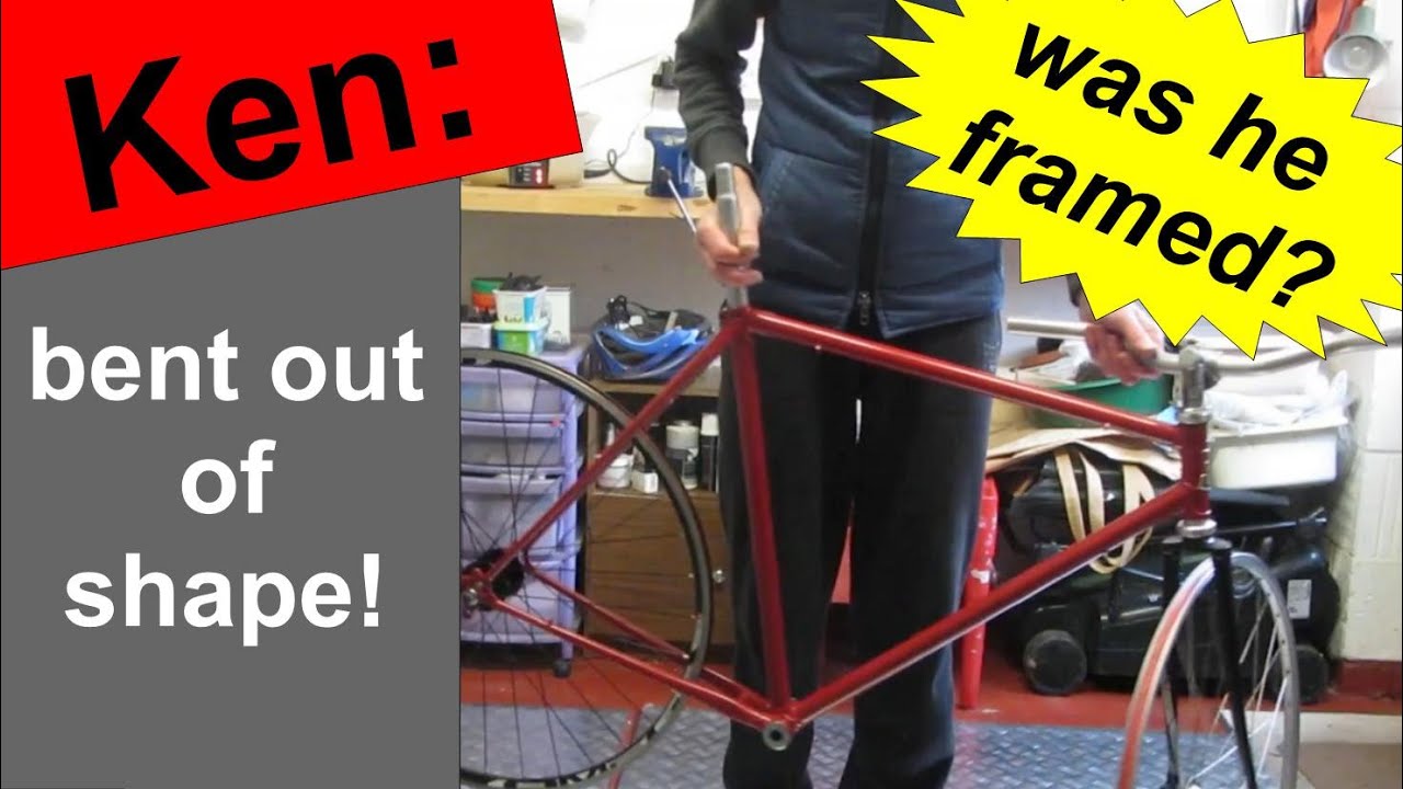 Frame misalignment! #classicbikes #frametamer #cycling #cyclinglife # ...