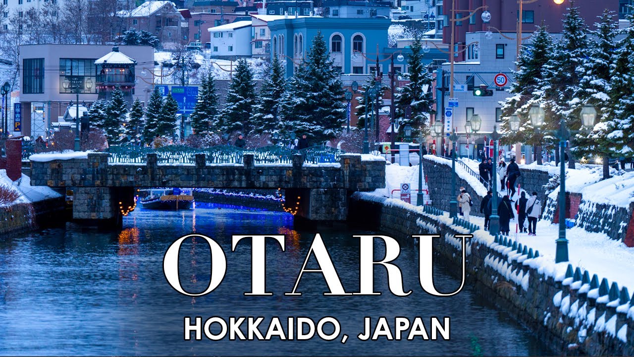 Otaru Christmas Winter Walk ️ | Hokkaido, Japan 🇯🇵 | 4K Walk Relaxing ...
