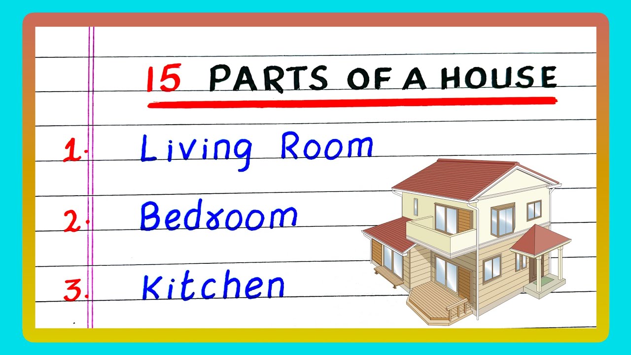 Parts of a House | Different parts of a House | 15 Parts of the House ...