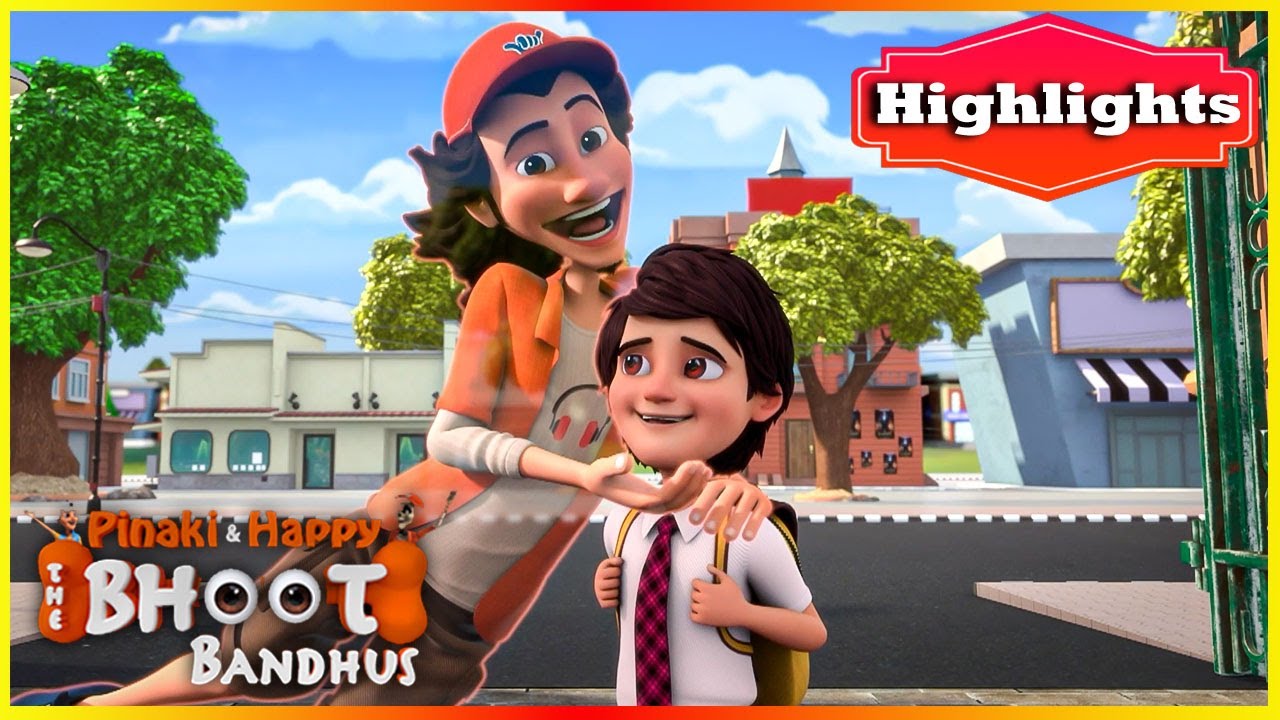 Pinaki And Happy - Bhoot Bandhus | Highlight | Pinaki's first day at ...