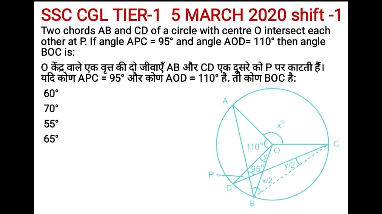 SSC CGL TIER-1 2023 EXAM|SSC MATHS Geometry topic wise Questions asked ...
