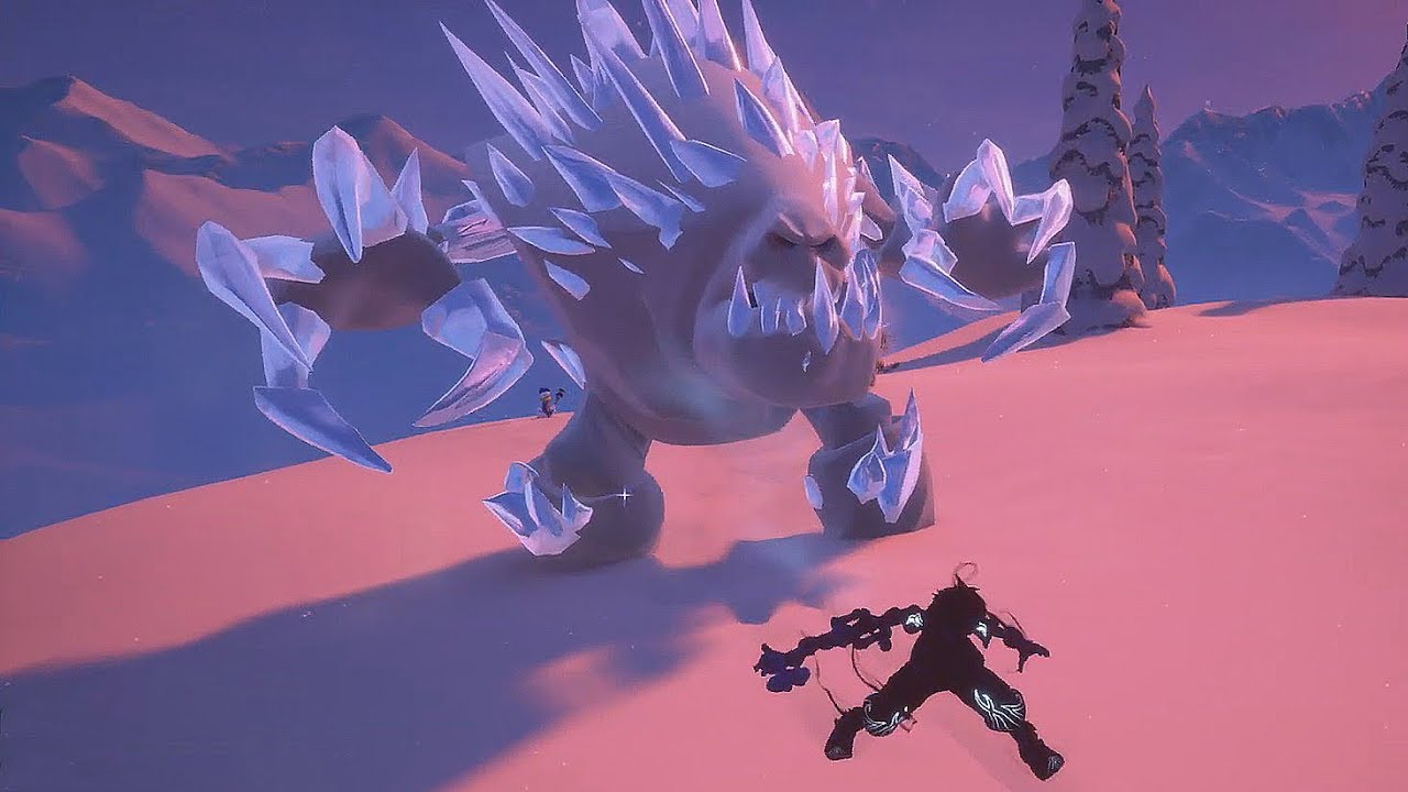 Kingdom Hearts 3 - Snow Monster Boss Battle - YouTube