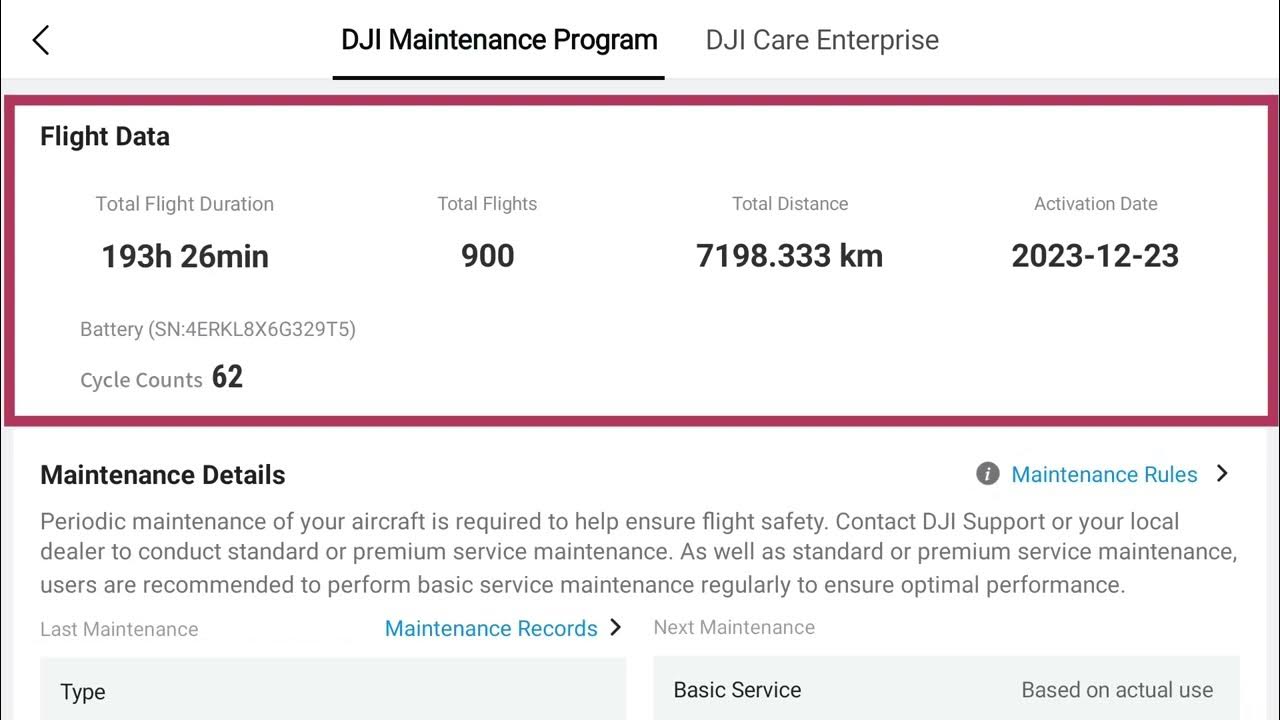 How to find DJI flight data (total flight duration / total flights ...