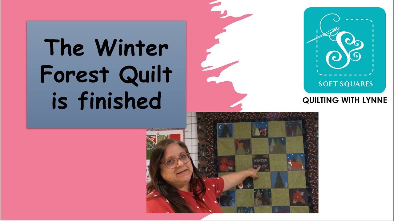 Winter Forest Quilt is finished. See how I did the borders. - YouTube