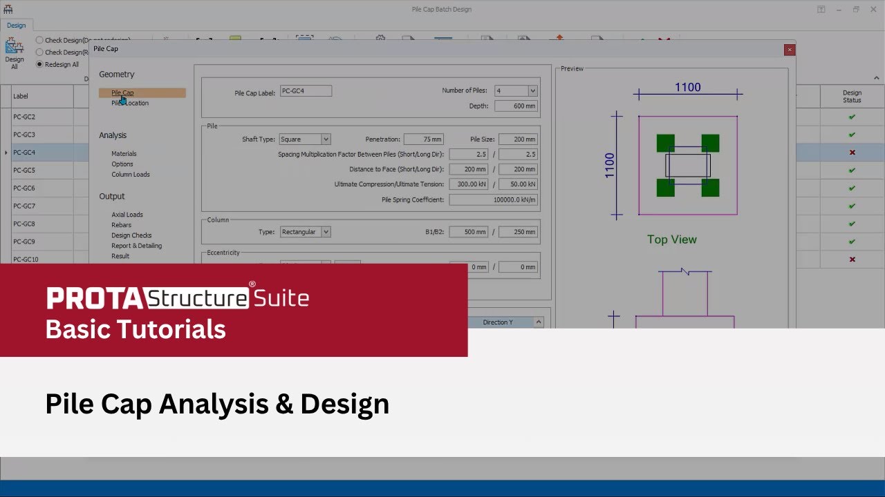 23 – Pile Cap Analysis & Design - YouTube