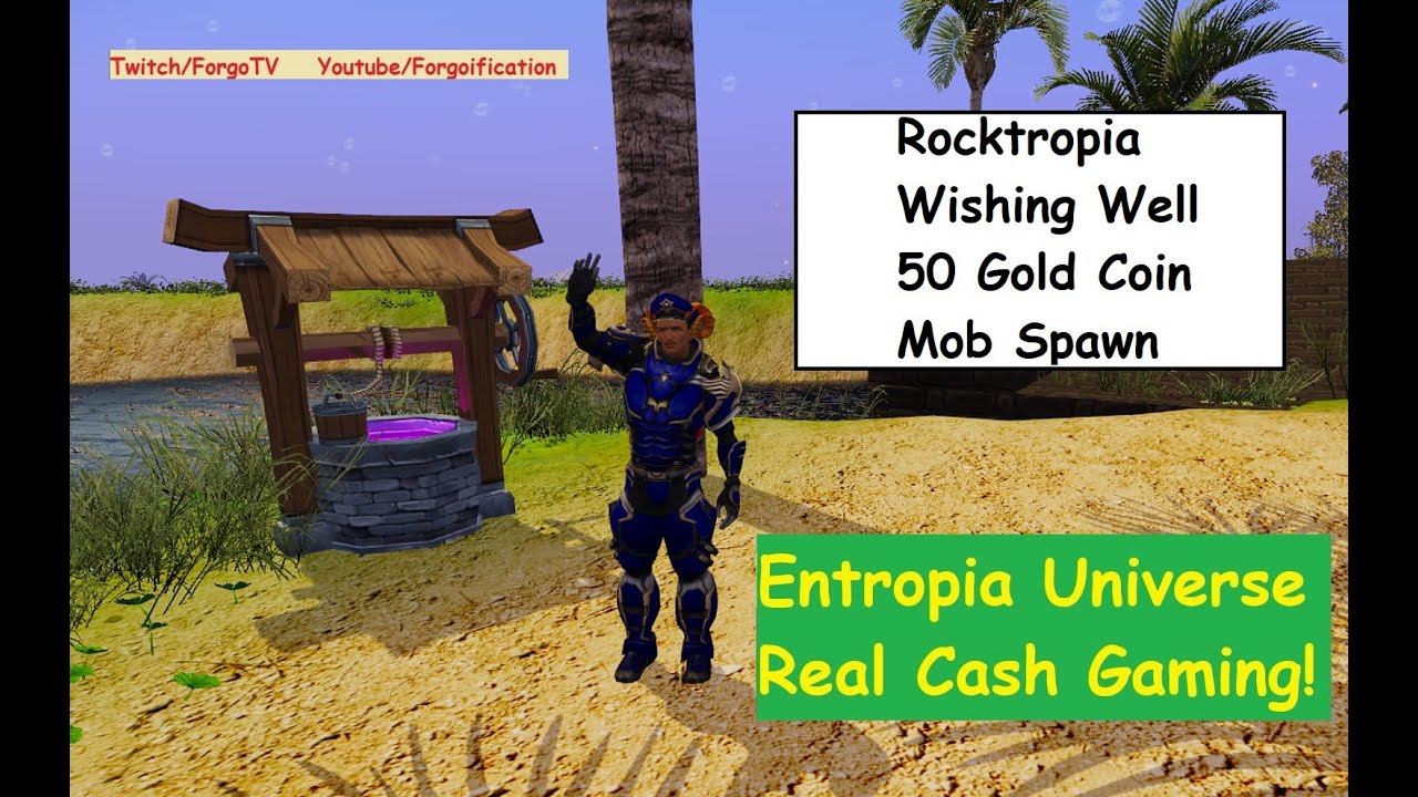 Rocktropia Wishing Well Mob Spawner! Entropia Universe King Hendrix ...
