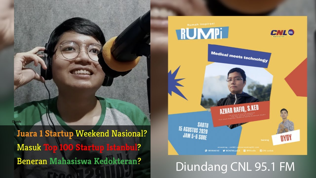 Azhar Rafiq di Rumah Inspirasi CNL 95.1 FM Lombok - YouTube