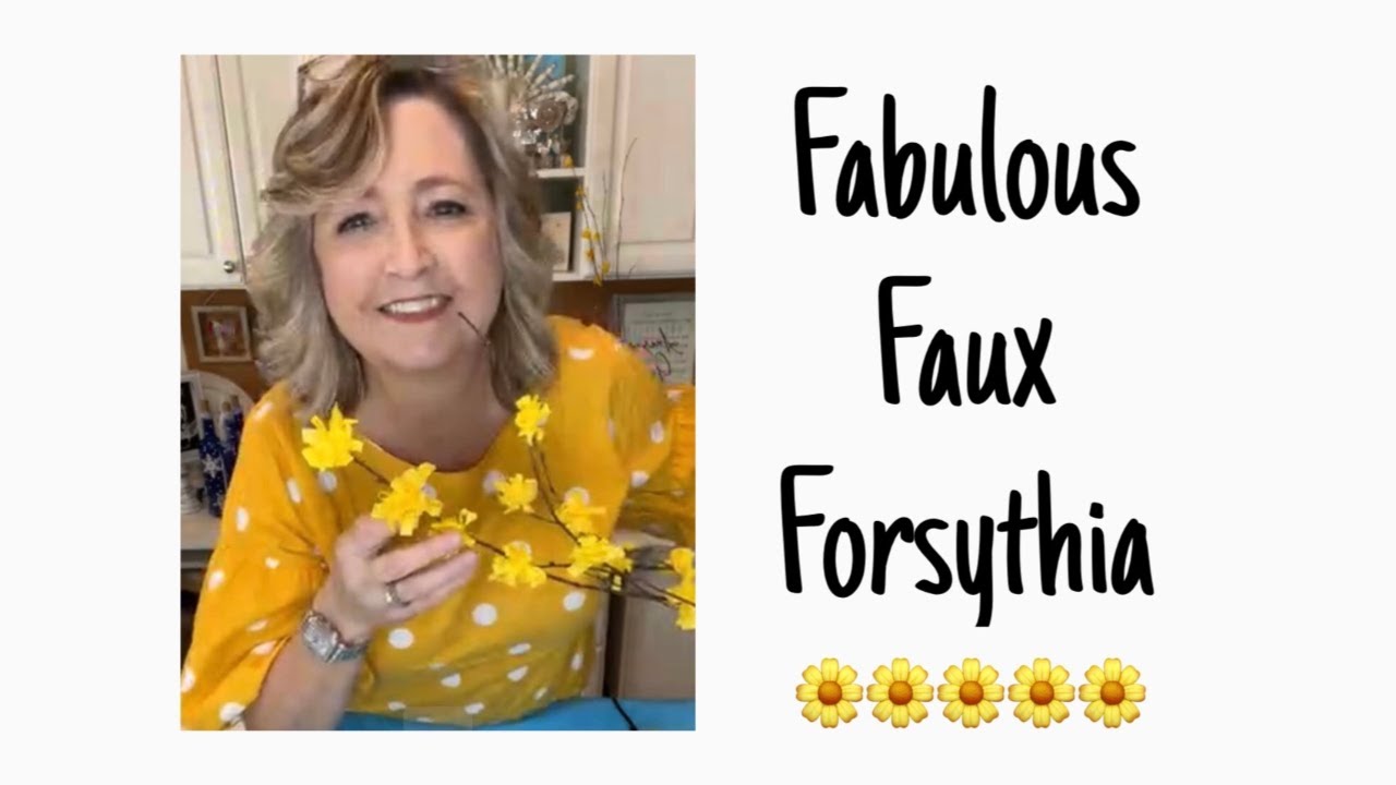 Fabulous Faux Forsythia Branches Made with Sticks and Yellow Tissue ...