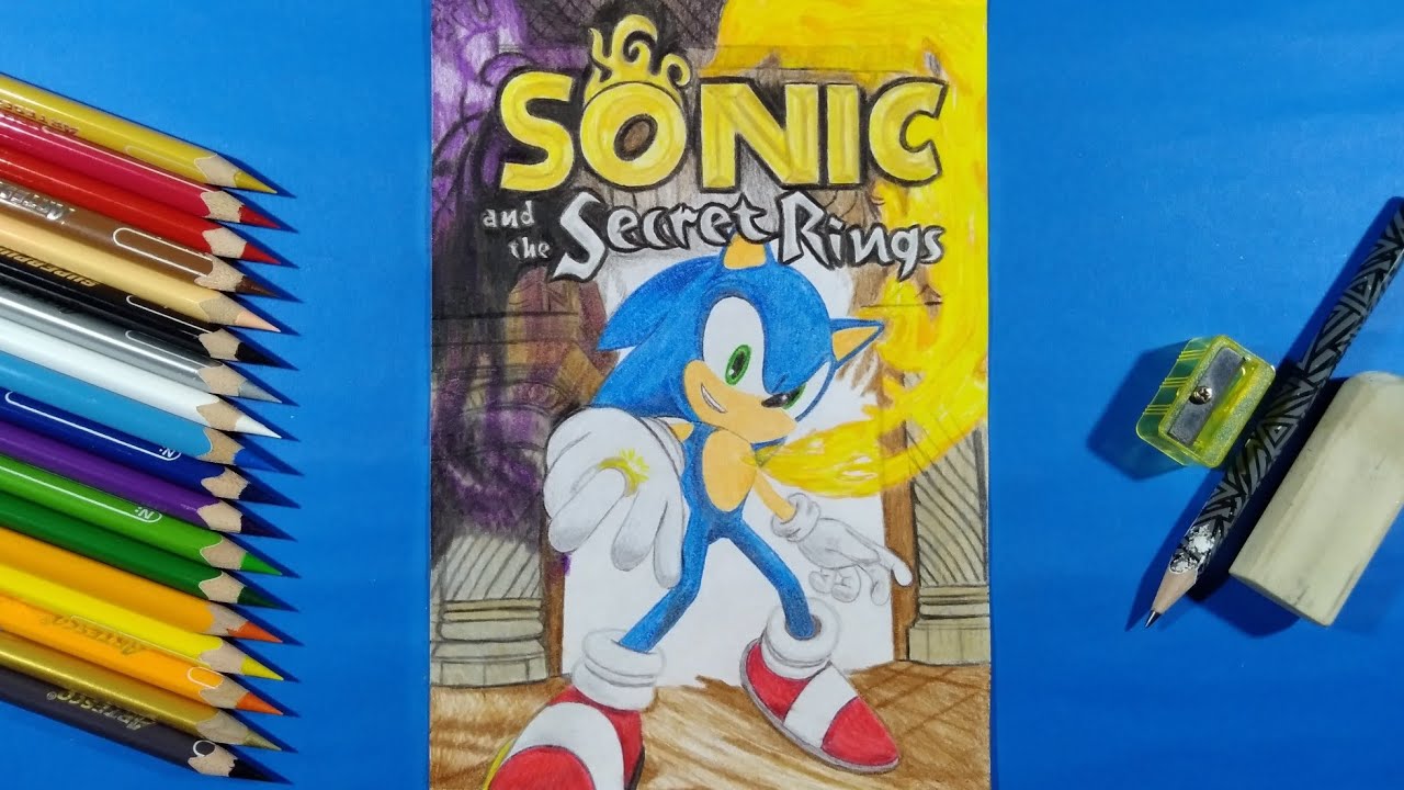 Dibujo Sonic y los Anillos Secretos - poster | Drawing Sonic and the ...