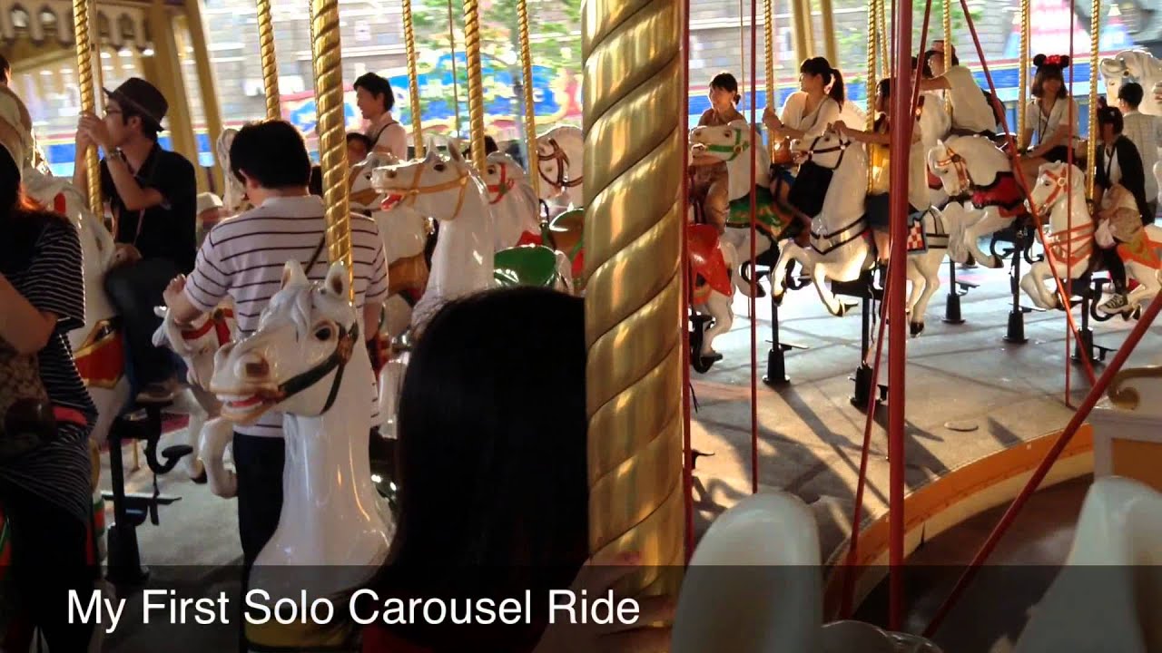 My First Solo Carousel Ride - YouTube