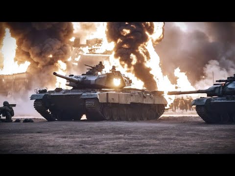 Today! 6 Russian T-90 crew ambushed by M1A2 ABRAMS Tanks at the Border | This is what happened ...
