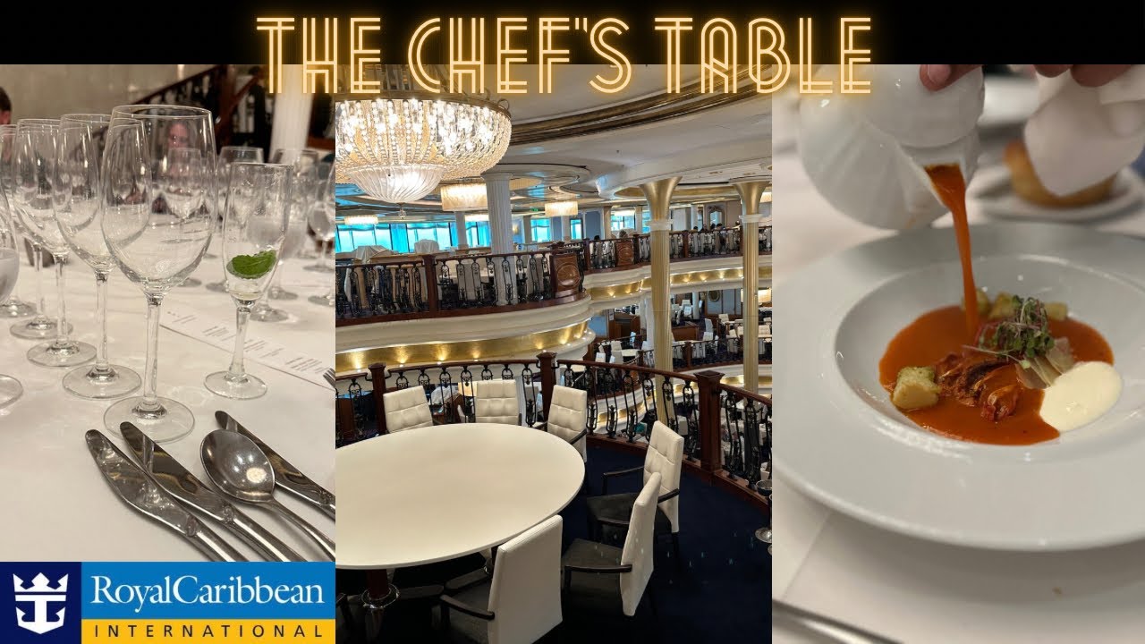 The Royal Dinner! Royal Caribbean's - The Chefs Table - YouTube