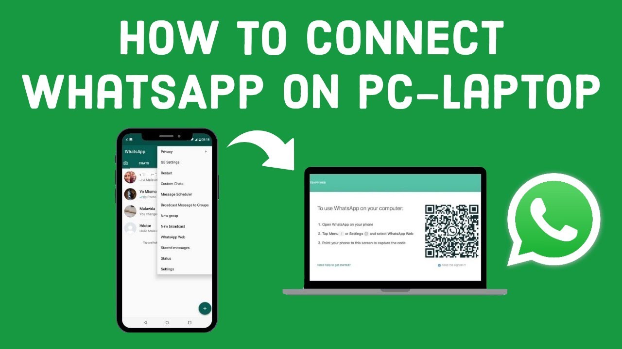 How to Connect Whatsapp to Pc/Laptop - YouTube