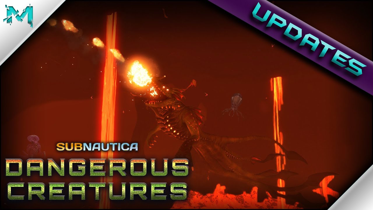 Subnautica UPDATES! Dangerous Creatures Release, Sea Dragon, Crab Squid ...