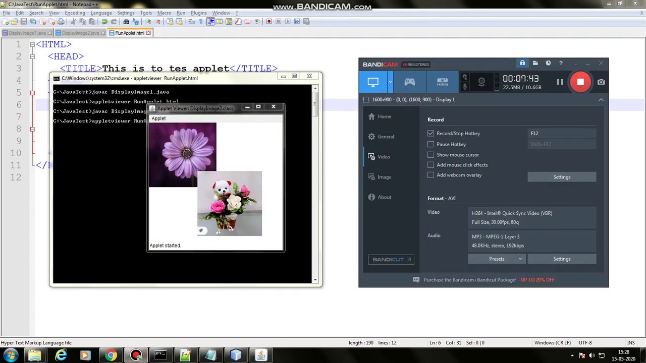 advanced java tutorial for beginners : Image Applet (Bengali) - YouTube