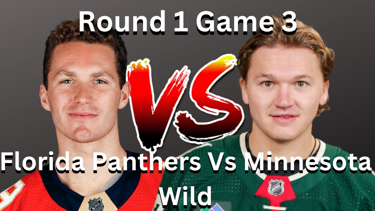Round 1 Game 3: Florida Panthers VS Minnesota Wild ( Knee Hockey ...