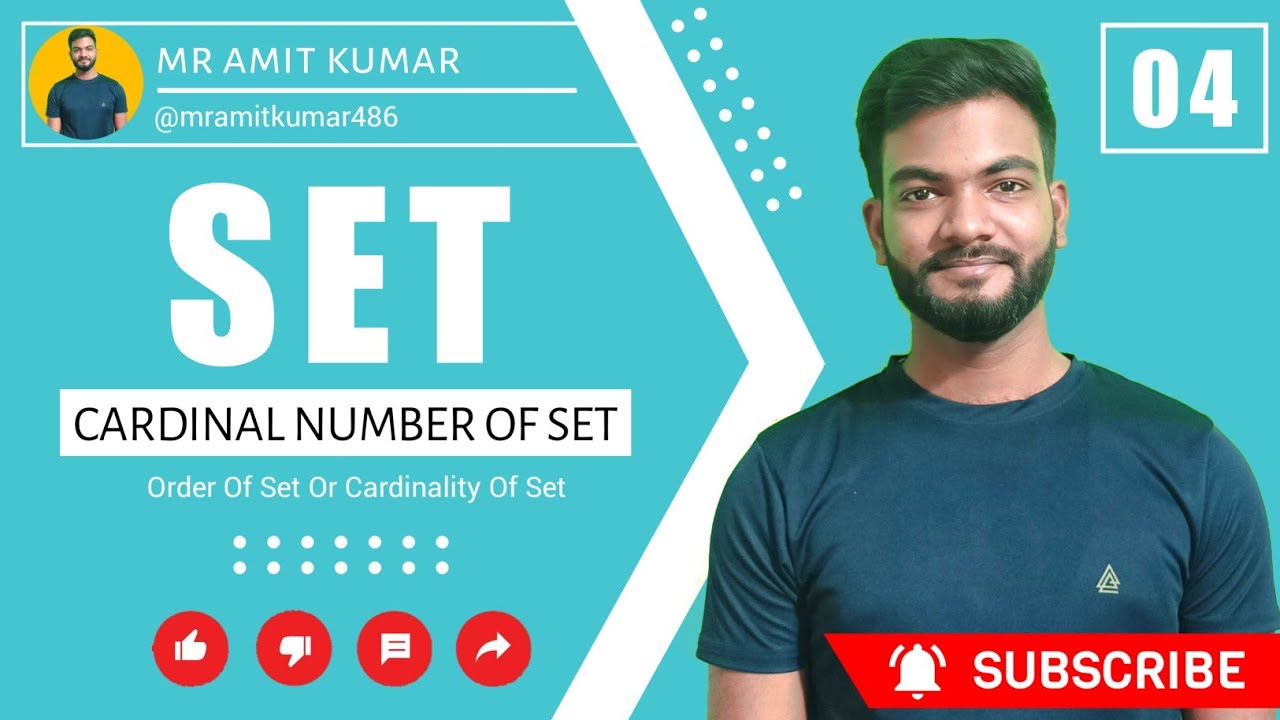 04 | Set Theory | SET | Cardinal Number of Set | Cardinality of Set ...