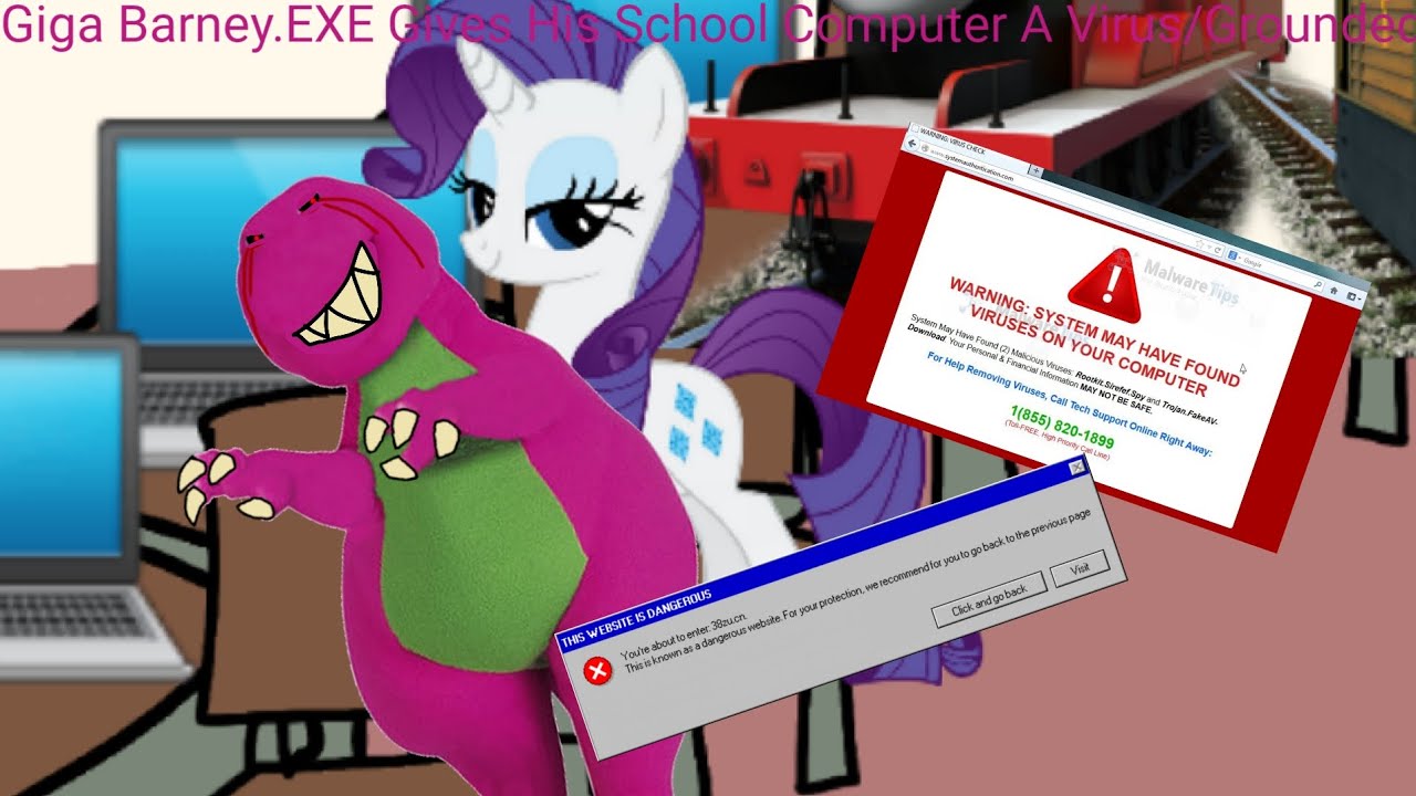 Giga Barney.EXE Gives His School Computer A Virus/Grounded (READ ...