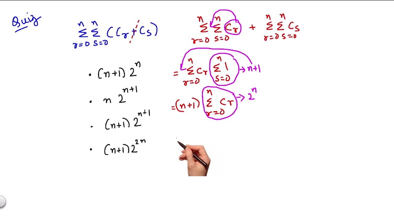 Double Summation Quiz - YouTube