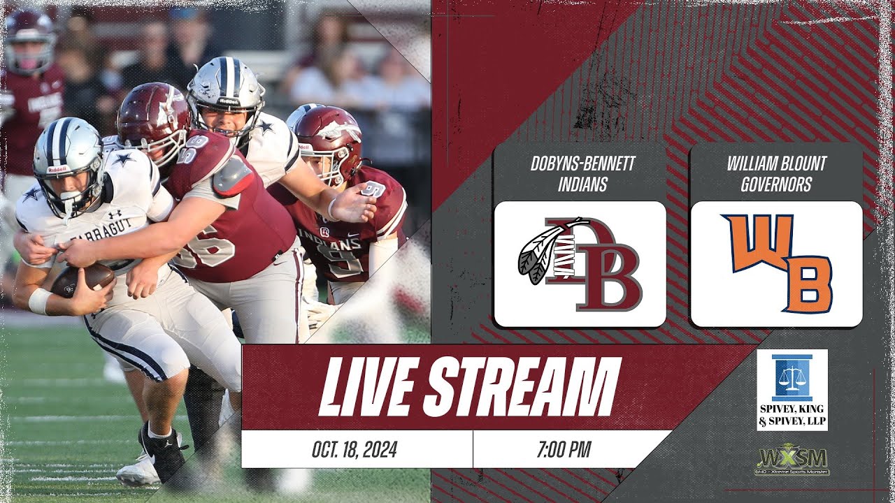 Dobyns-Bennett Football vs William Blount H.S. (October 18, 2024) - YouTube