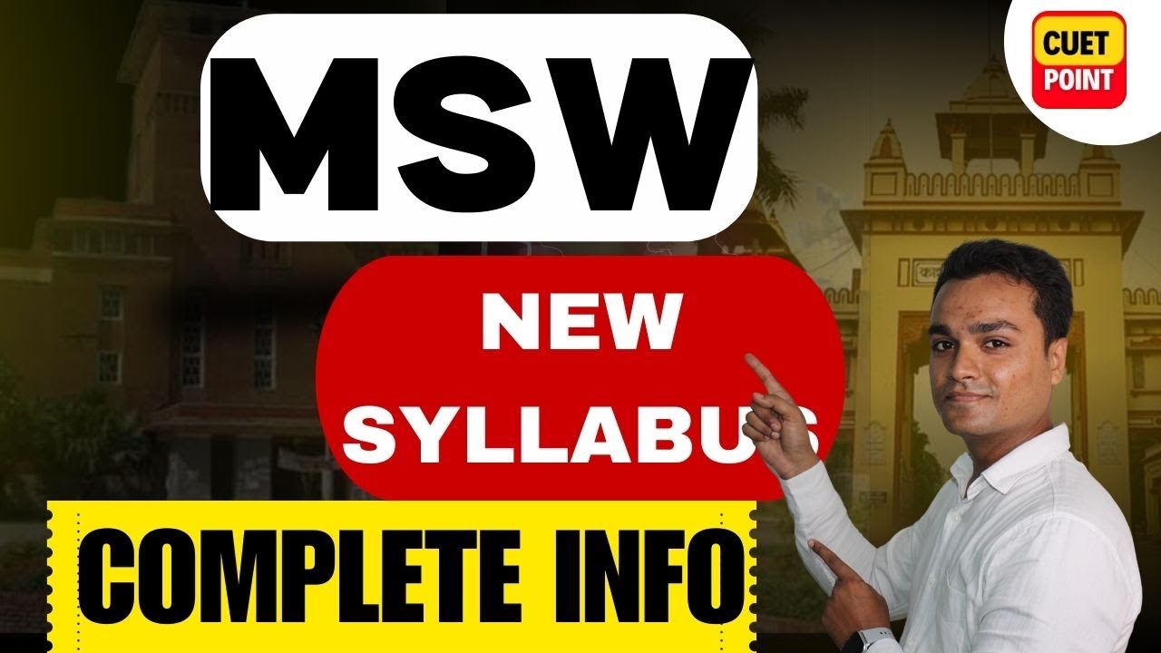 cuet MSW NEW SYLLABUS|Cuet msw syllabus |social work syllabus |social ...