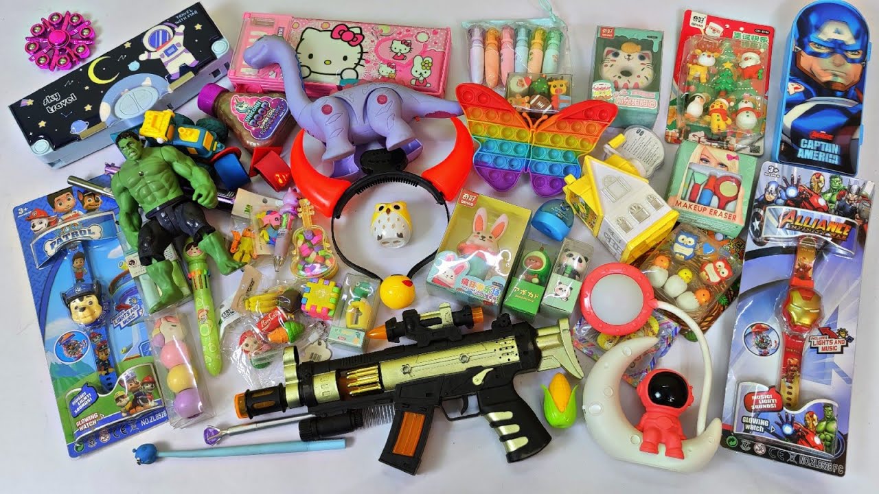 Ultimate Collection of Toys😱 Dinosaur, Gun, Hulk, Geometry Box, Watch ...
