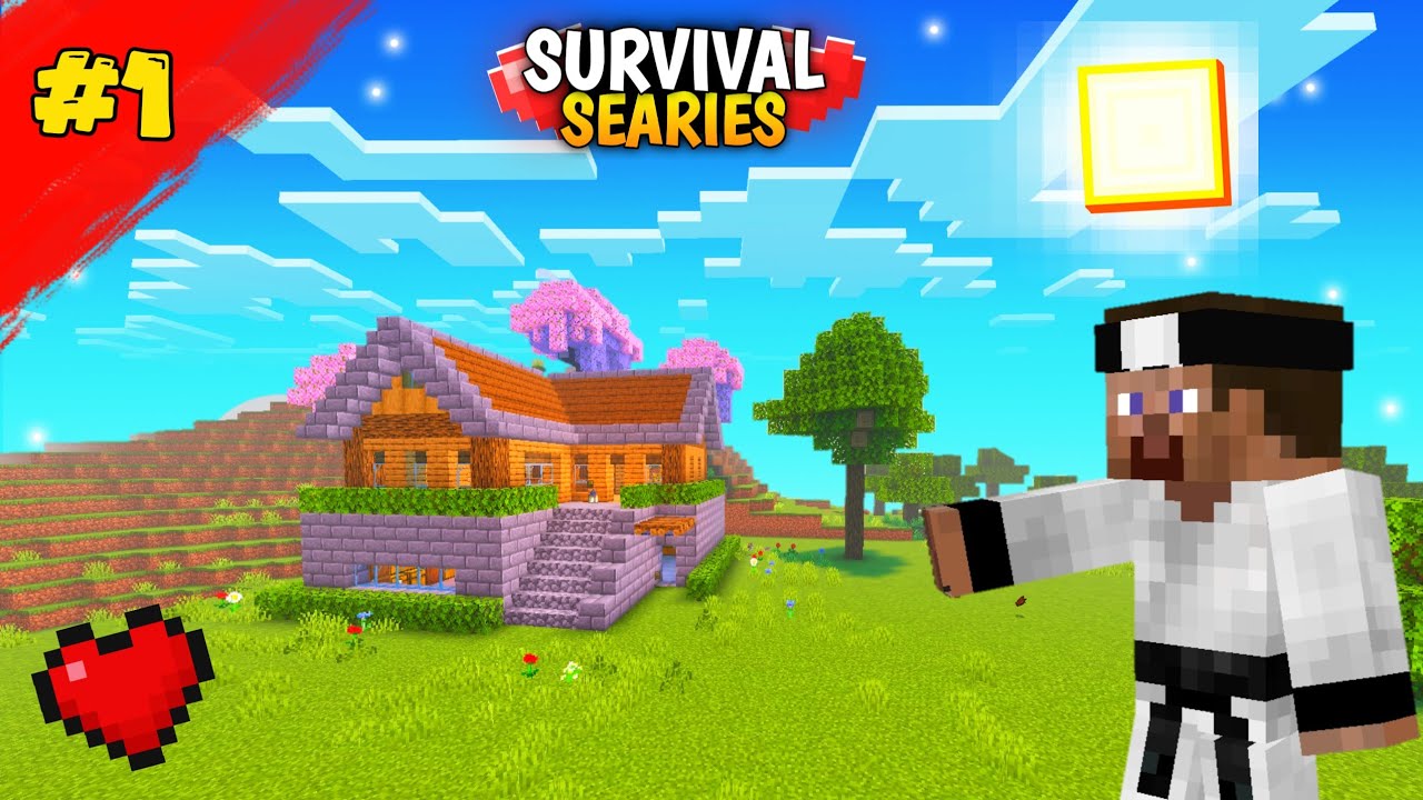 The PERFECT START EVER 🔥 |krishana_playz|| MINECRAFT SURVIVAL SERIES ...