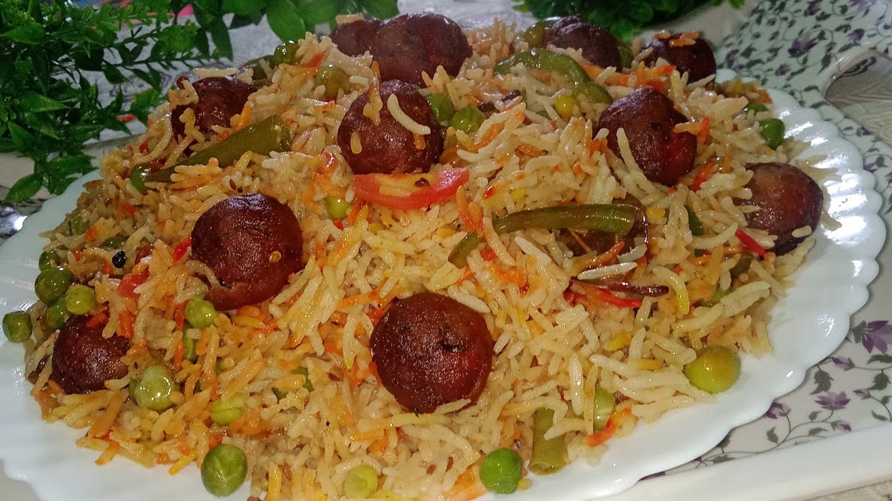 ## delicious recipe chicken kofta matar pulao recipe by sazu_kitchen ...