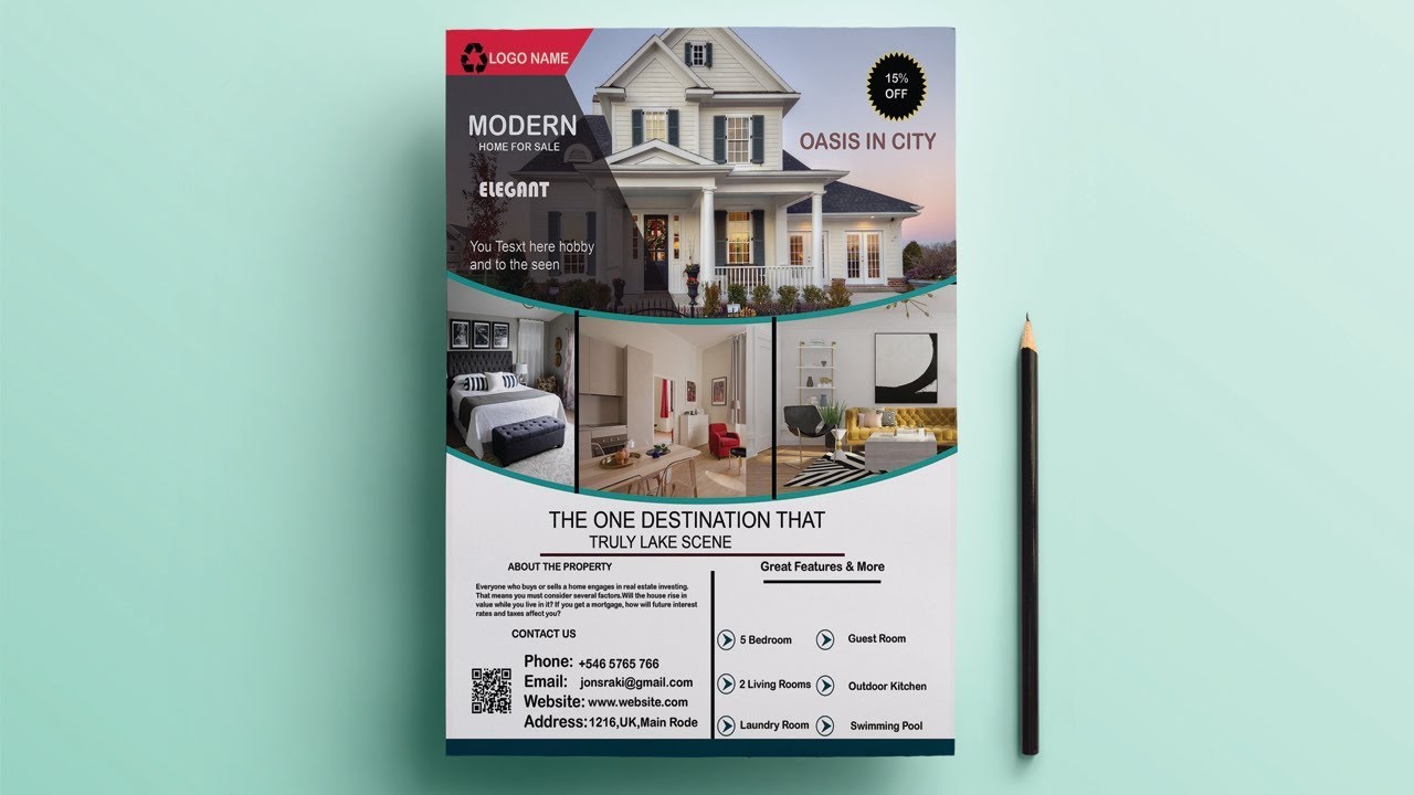 How to Make Print Ready Flyer Design Photoshop CC||Flyer Design a to z ...