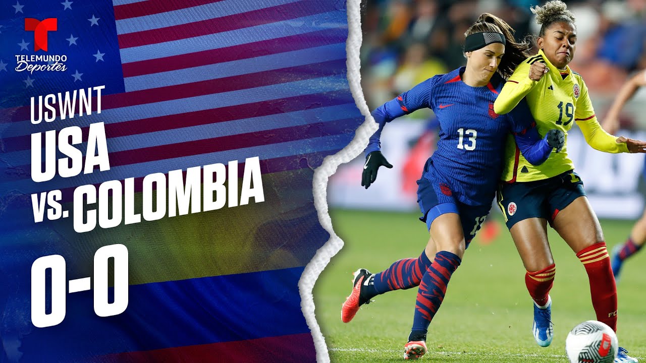 Highlights & Goals | USA vs. Colombia 0-0 | USWNT | Telemundo Deportes ...
