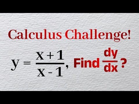 Only 1% Can Solve This Differential Calculus | Master The Quotient Rule ...