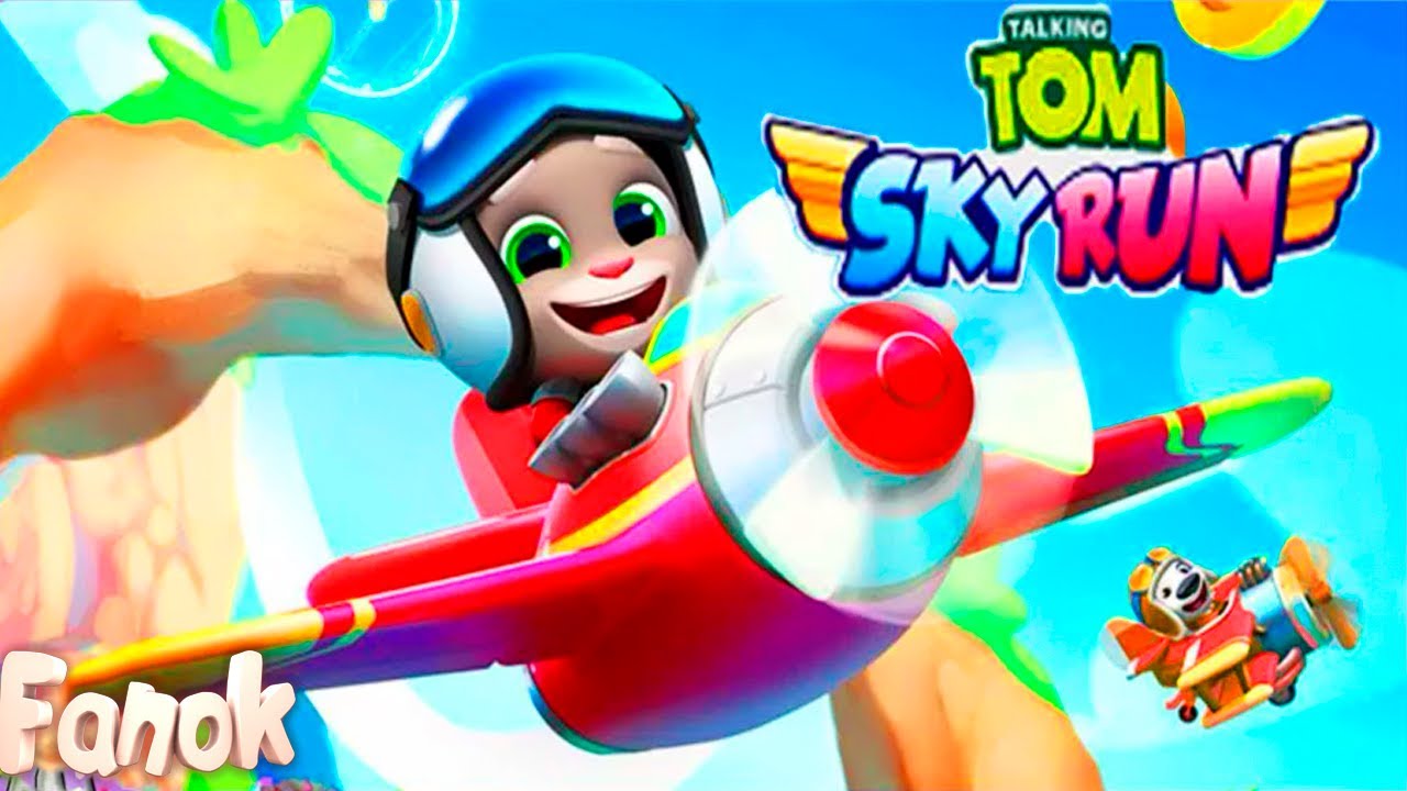 Talking Tom Sky Run - New Fun Flying Game Gameplay #1 - YouTube