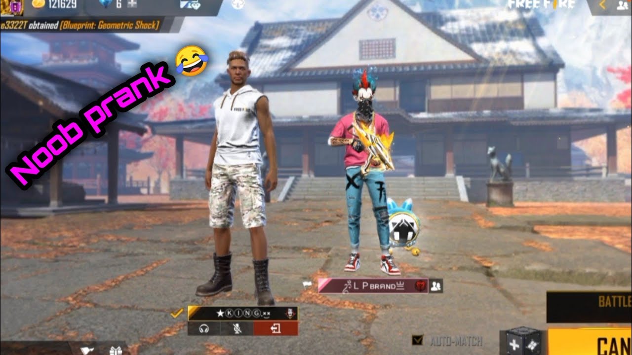FF noob prank is pro plear 😀 - YouTube