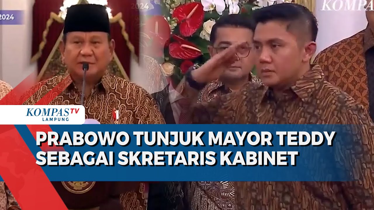 Mayor Teddy saat Ditunjuk Prabowo Jadi Seskab di Kabinet Merah Putih ...