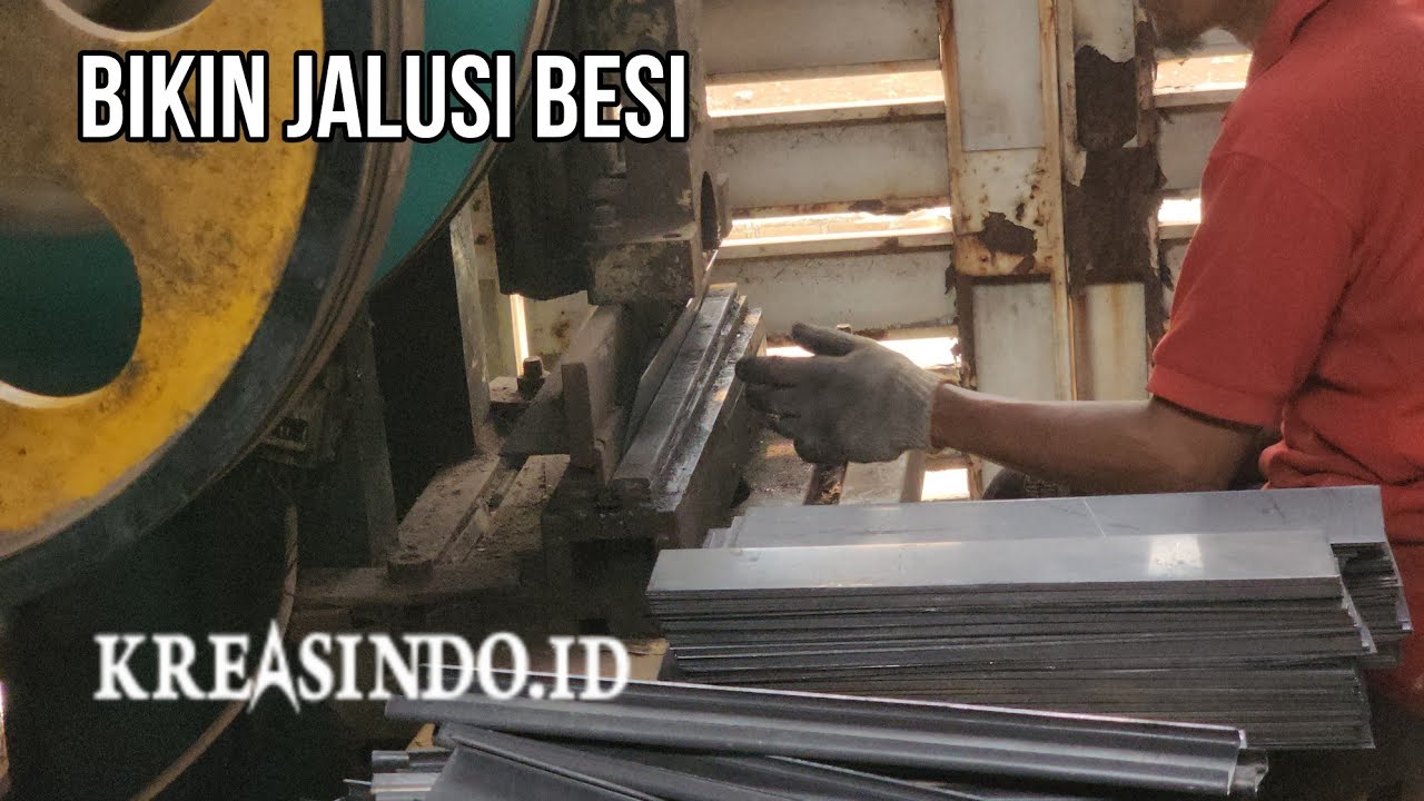 proses pembuatan jalusi besi - YouTube