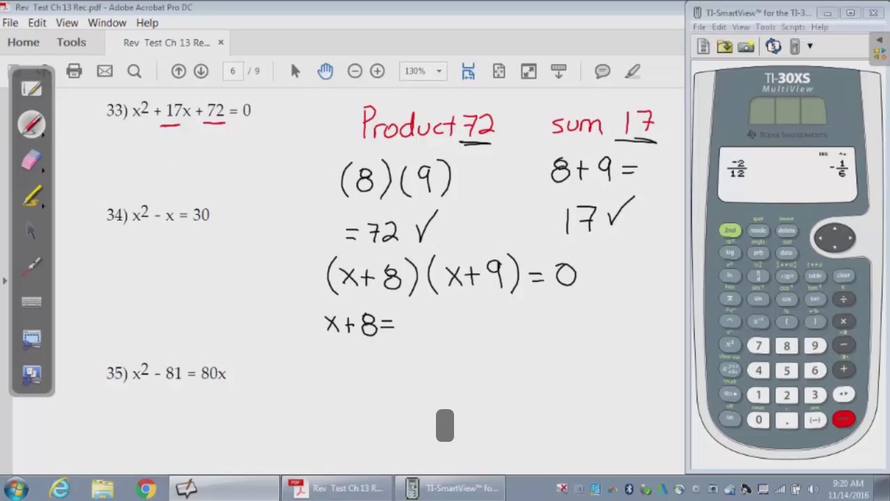Chapter 13 Problem #33 - YouTube