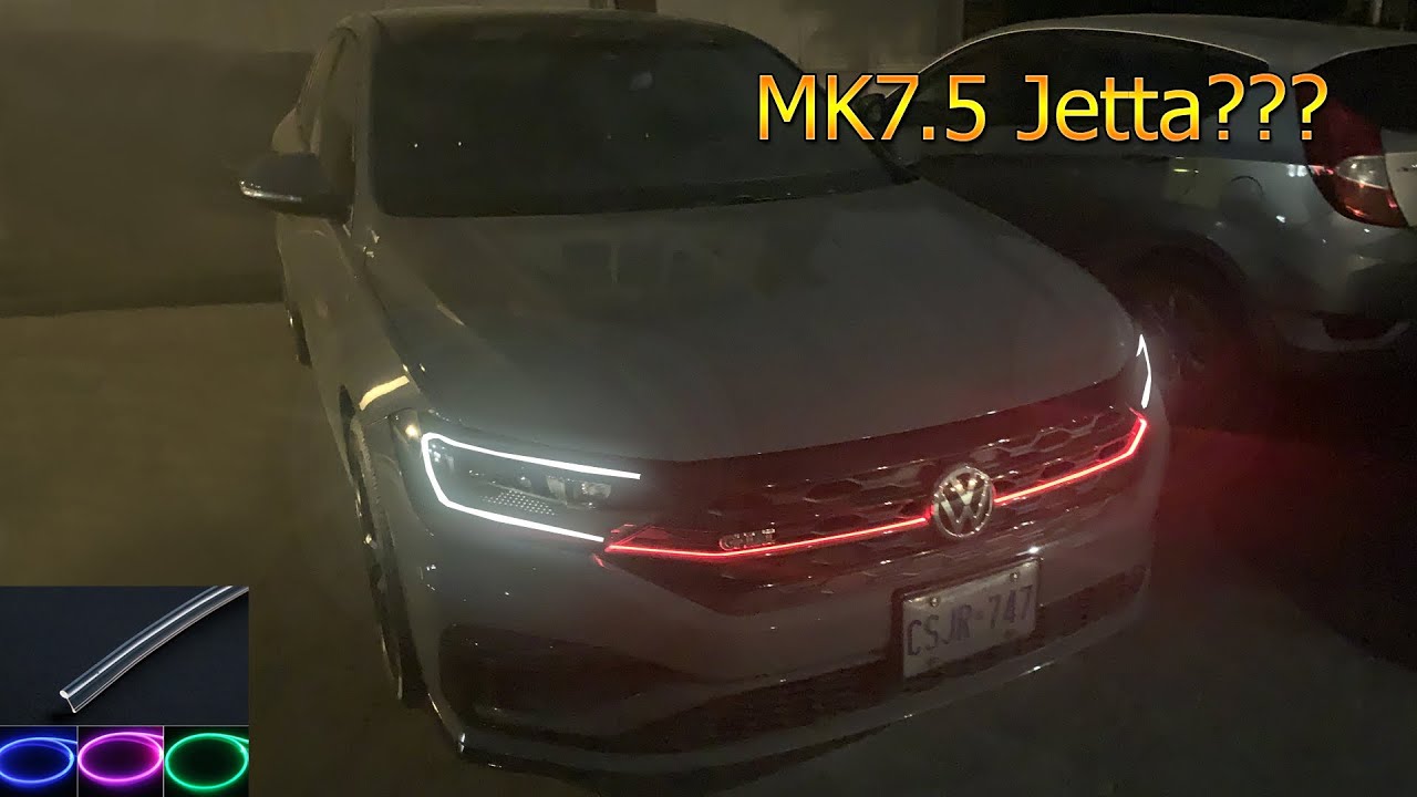 LED Lightbar Install - MK7 2019-2021 VW Jetta/GLI w/ LED Optical Fiber ...