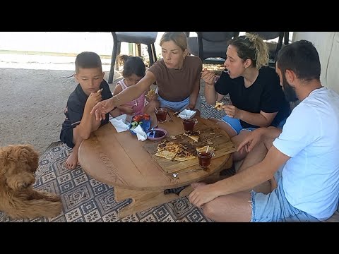 BAHÇEMİZDE YER SOFRASINDA KAHVALTI ZAMANI ‼️‼️