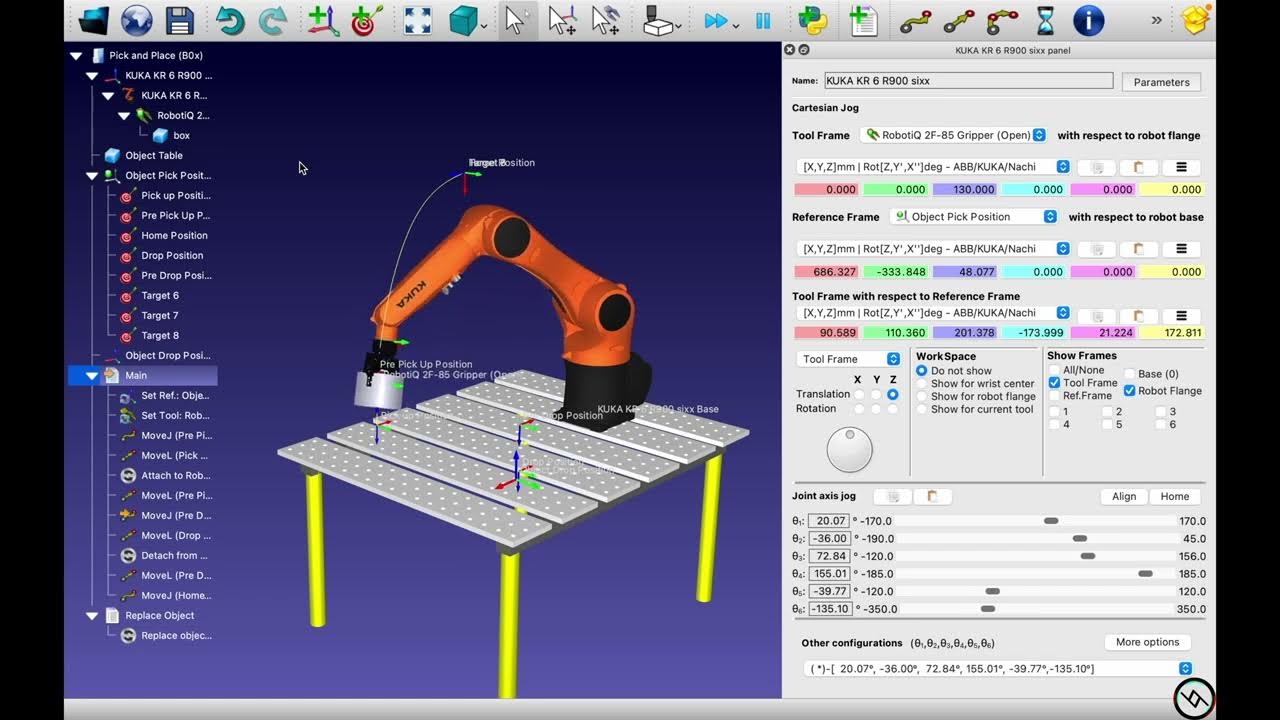 Pick And Place Simulation in RobotDK | Offline Programming | Robot ...