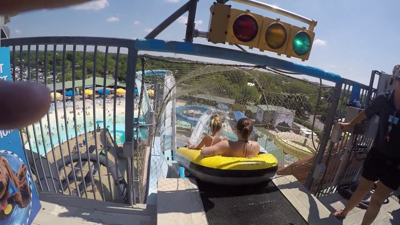 Schlitterbahn Master Blaster- UPHILL water coaster! 1080 HD POV - YouTube