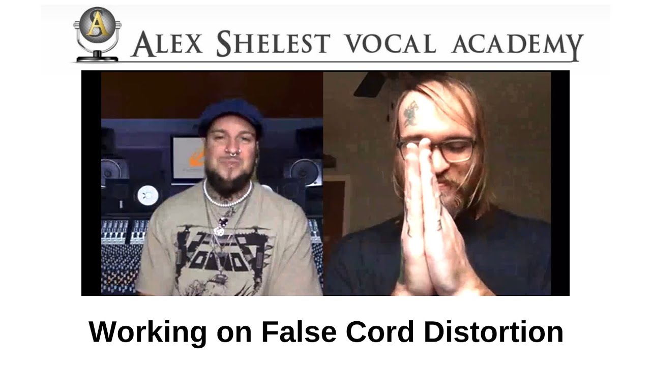 Alex Shelest Vocal Lessons - Working on False Cord Distortion - YouTube