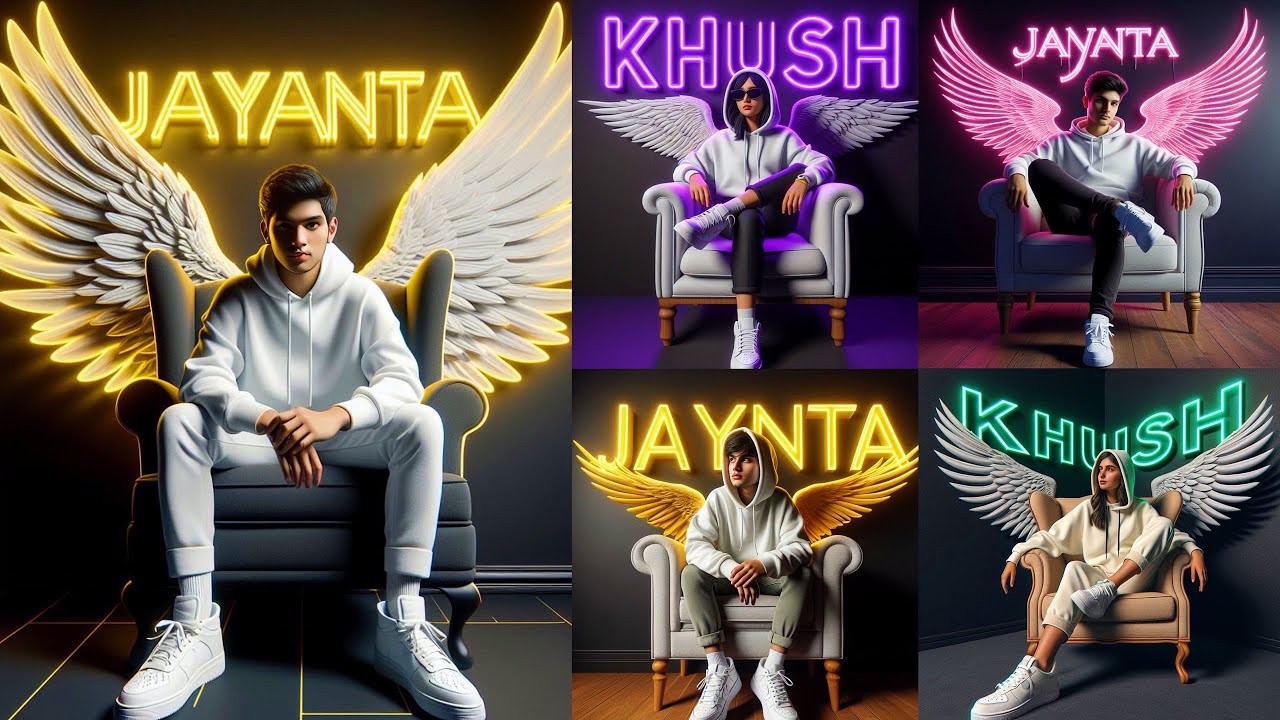 How To Create 3D Ai Wing Name Image | Trending Wing Name Video Editing ...