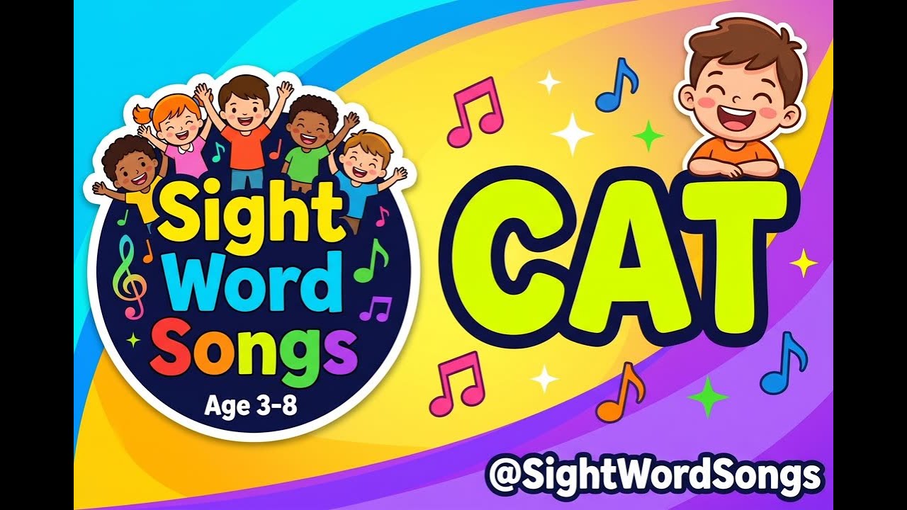 CAT - Sight Word Song for Kids | Learn to Read | @SightWordSongs - YouTube
