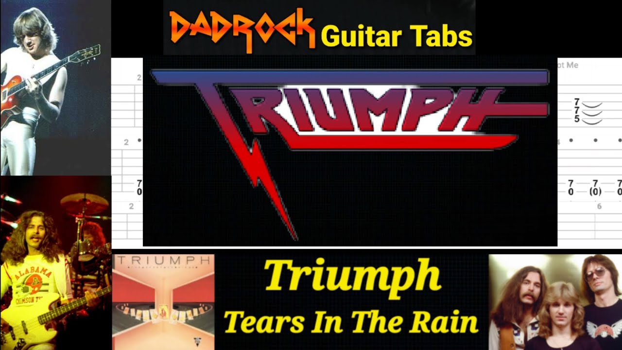 Tears In The Rain - Triumph - Guitar + Bass TABS Lesson - YouTube