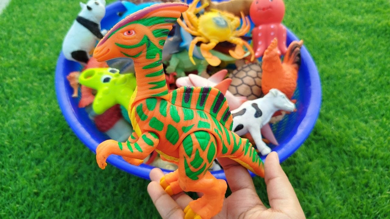 Bucket Of Animal Toys, Learning for Kids, animals for kids to learn ...