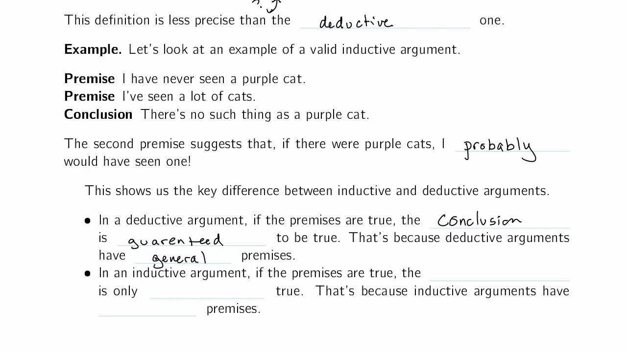 Valid Inductive Arguments - YouTube